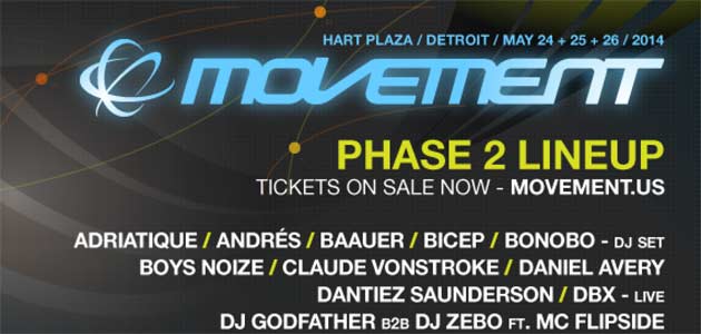 Movement Detroit Announces Phase 2 Lineup | Relentless Beats