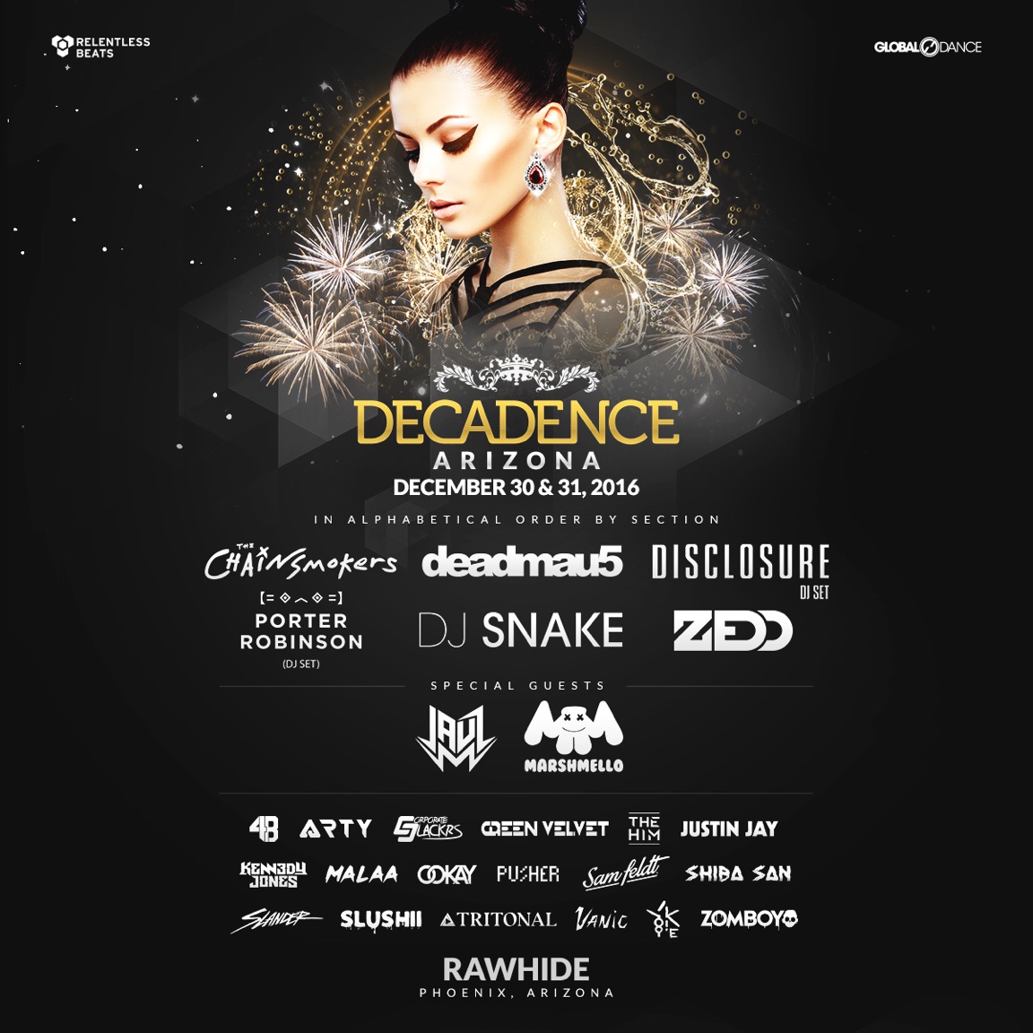 Check Out the Official Decadence Arizona Spotify Playlist | Relentless ...